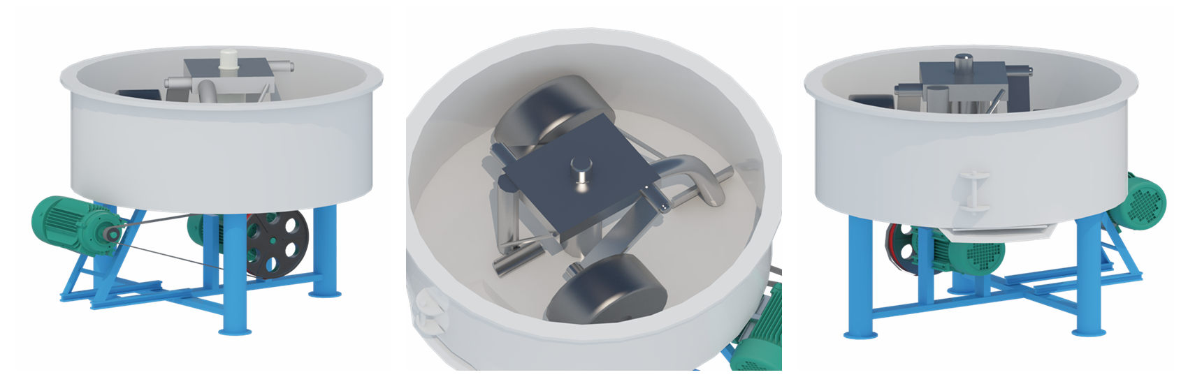 Charcoal powder grinding machine | wheel grinder mixer